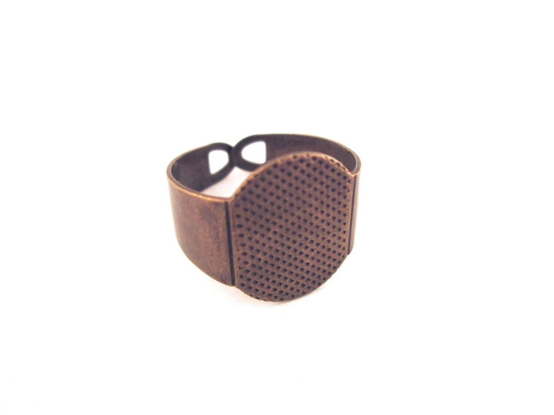 Antique Brass Ring 15mm Blanks, Bronze Open Back Ring Bases, Pick Your ...