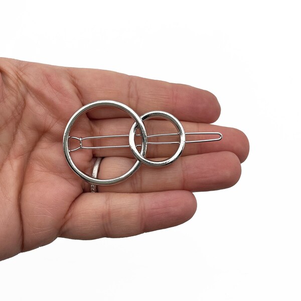 Round Hair Clip - Etsy