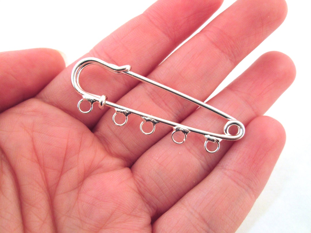 5 Large Silver Plated Kilt Pins 50x15mm, B76 - Etsy