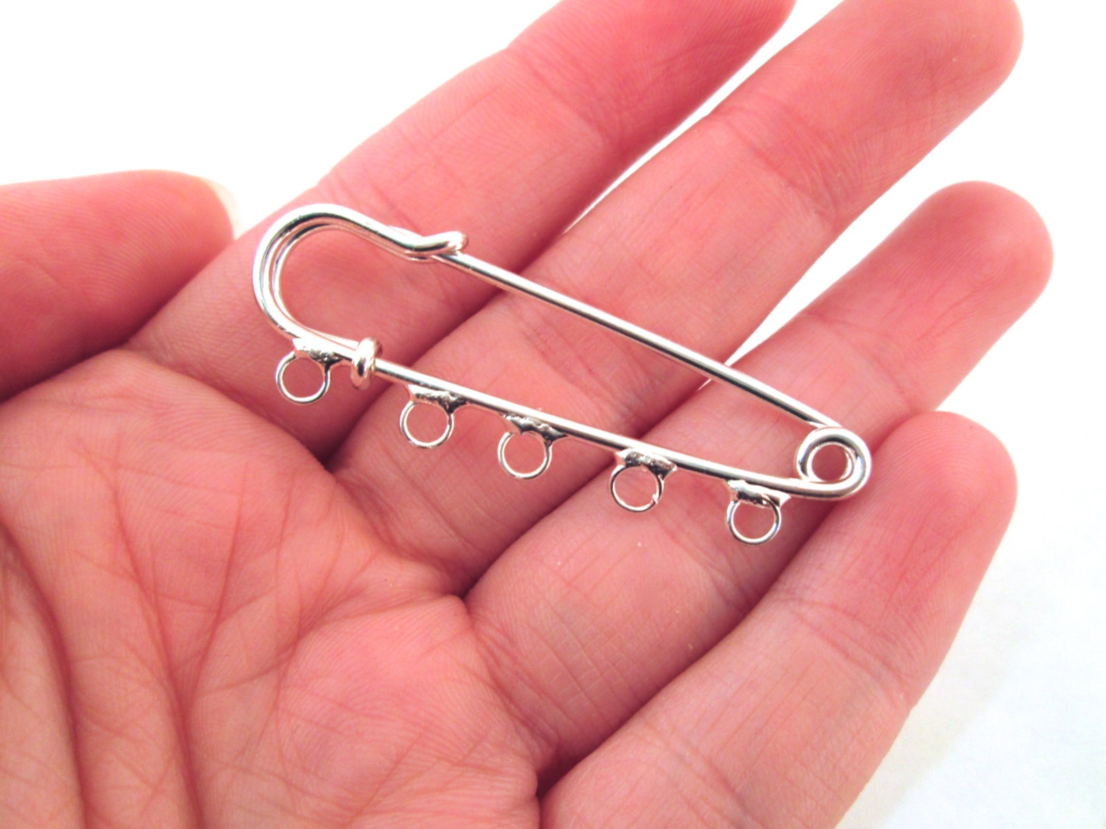 5 Large Silver Plated Kilt Pins 50x15mm B76 - Etsy