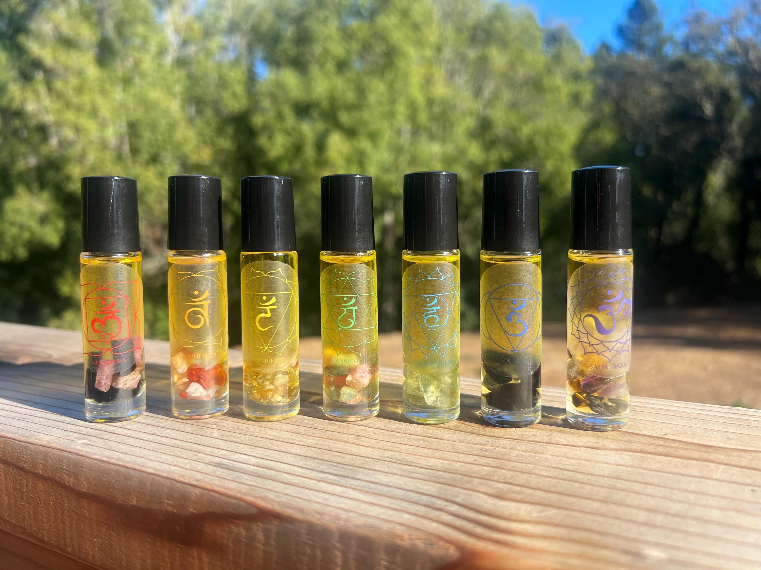 Crystal Infused Chakra Healing Oils - Etsy