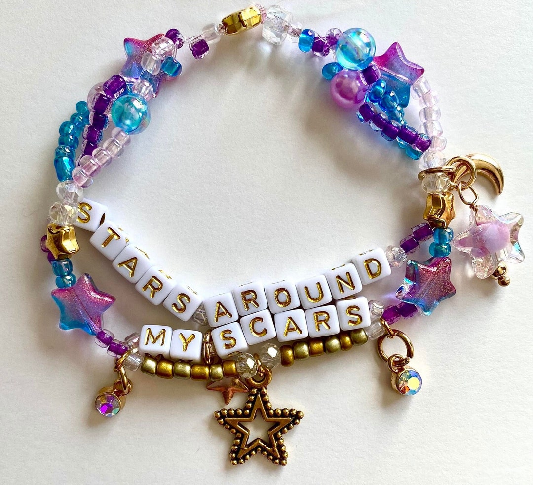 Stars Around My Scars Friendship Charm Bracelet - Etsy