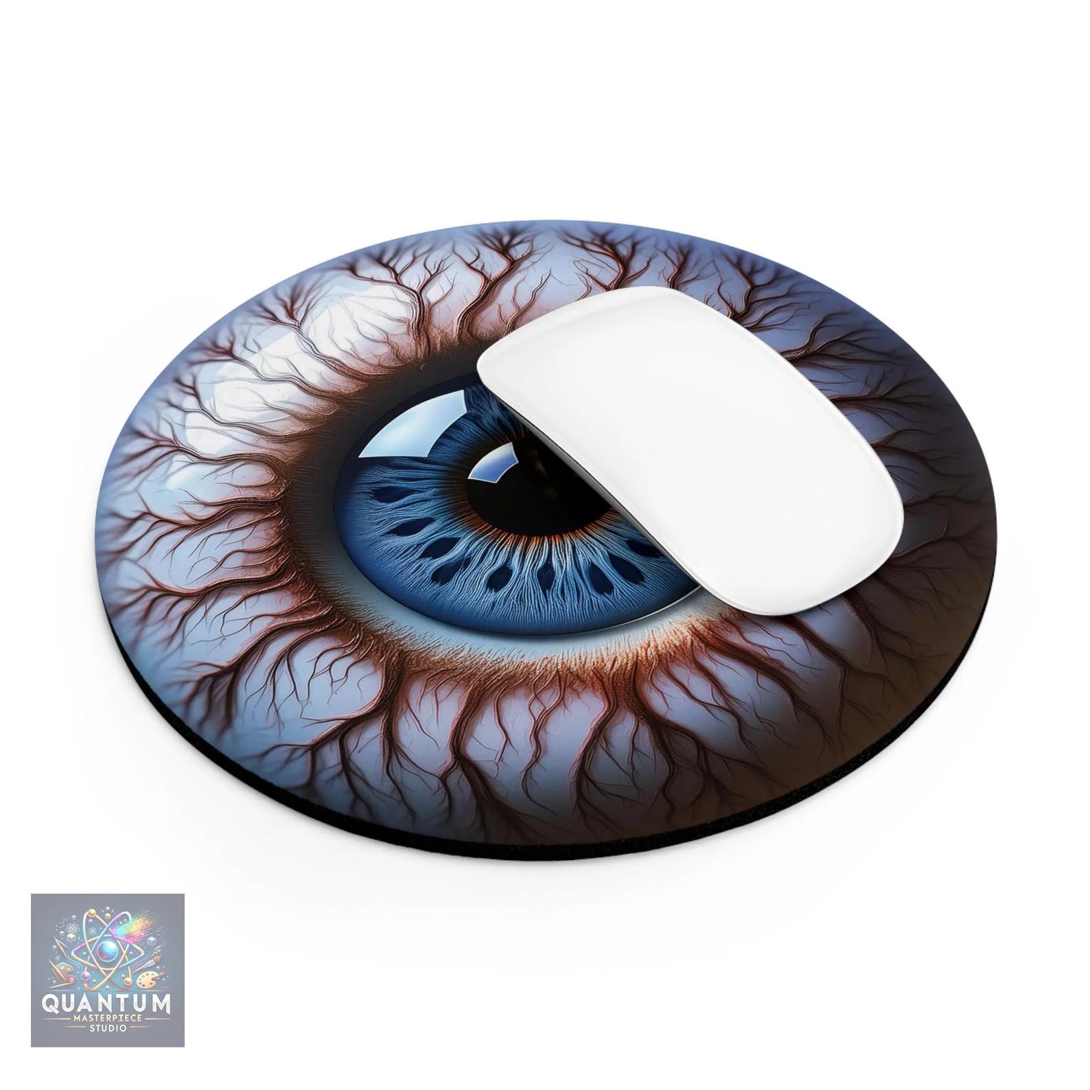 Creepy Eyeball Mousepad, Spooky Halloween Neoprene Pad, Quirky Gift for ...