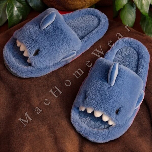 Shark Slippers - Etsy