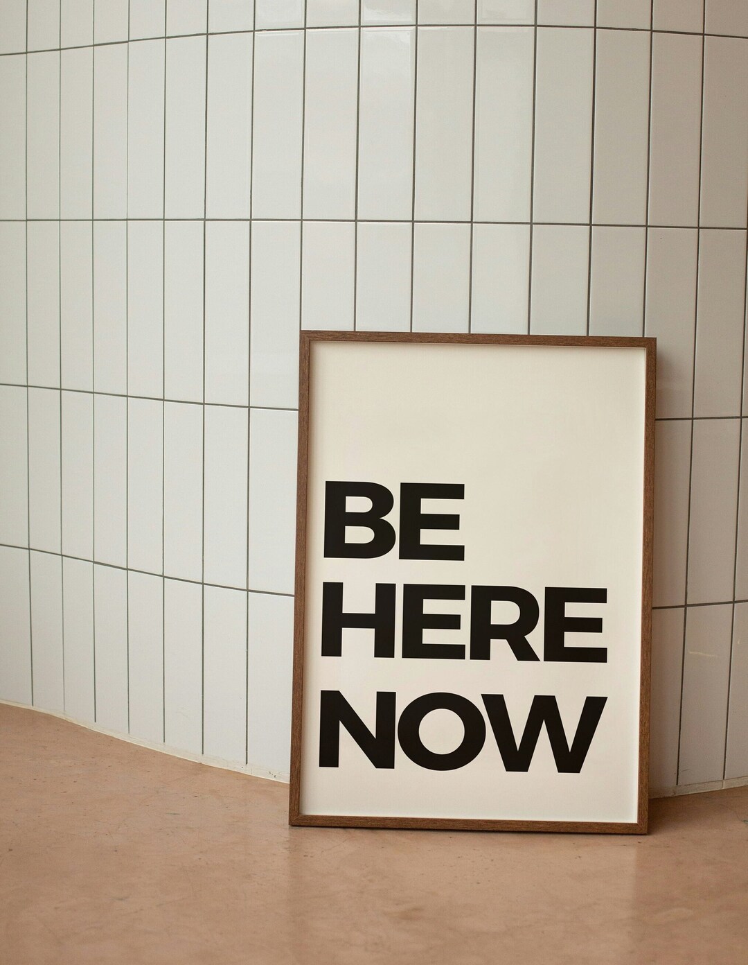 Be Here Now Poster Motivation Print Be Present Digital Printable ...