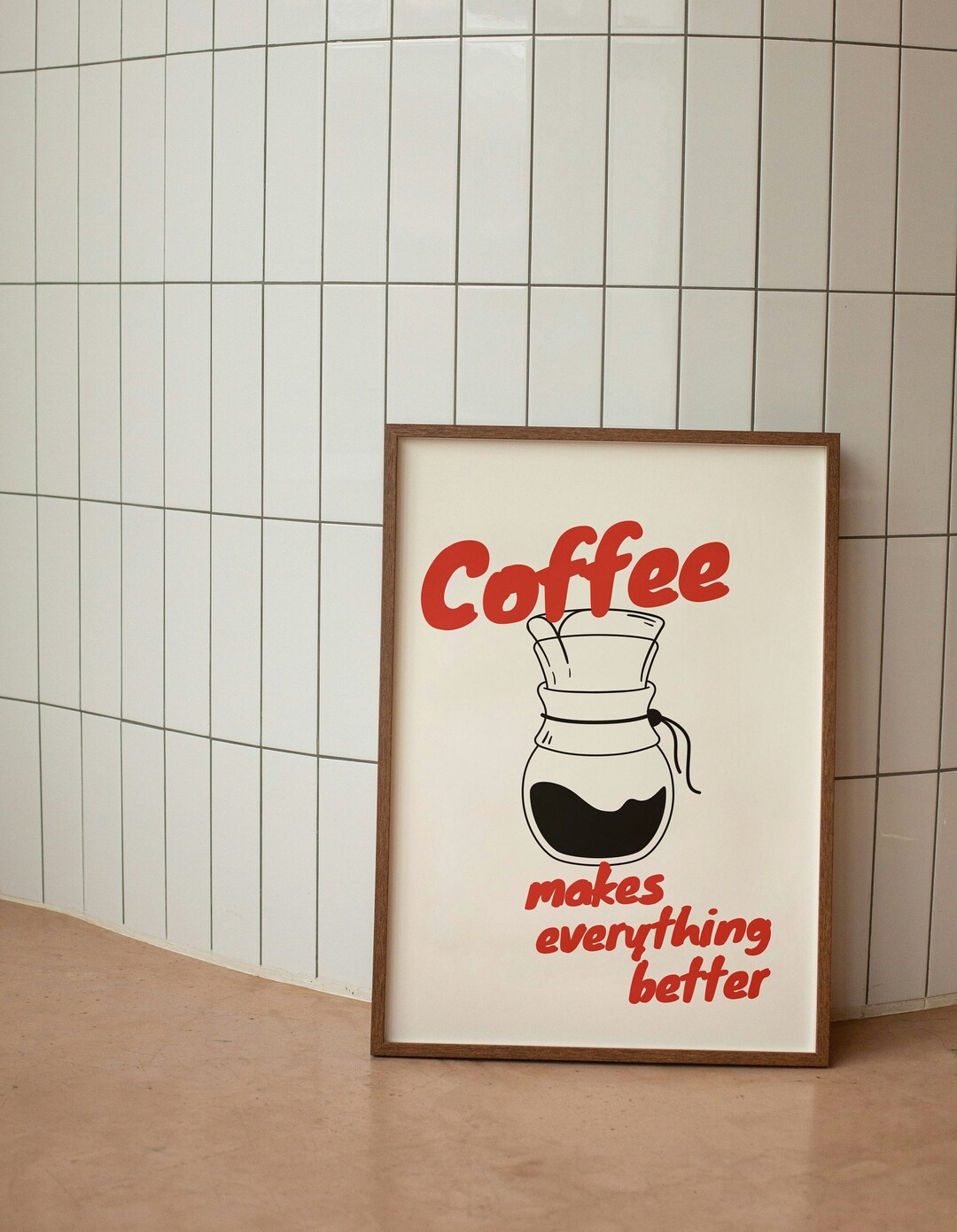 Retro Coffee Poster, Vintage Coffee Poster, Espresso Print, Kitchen ...