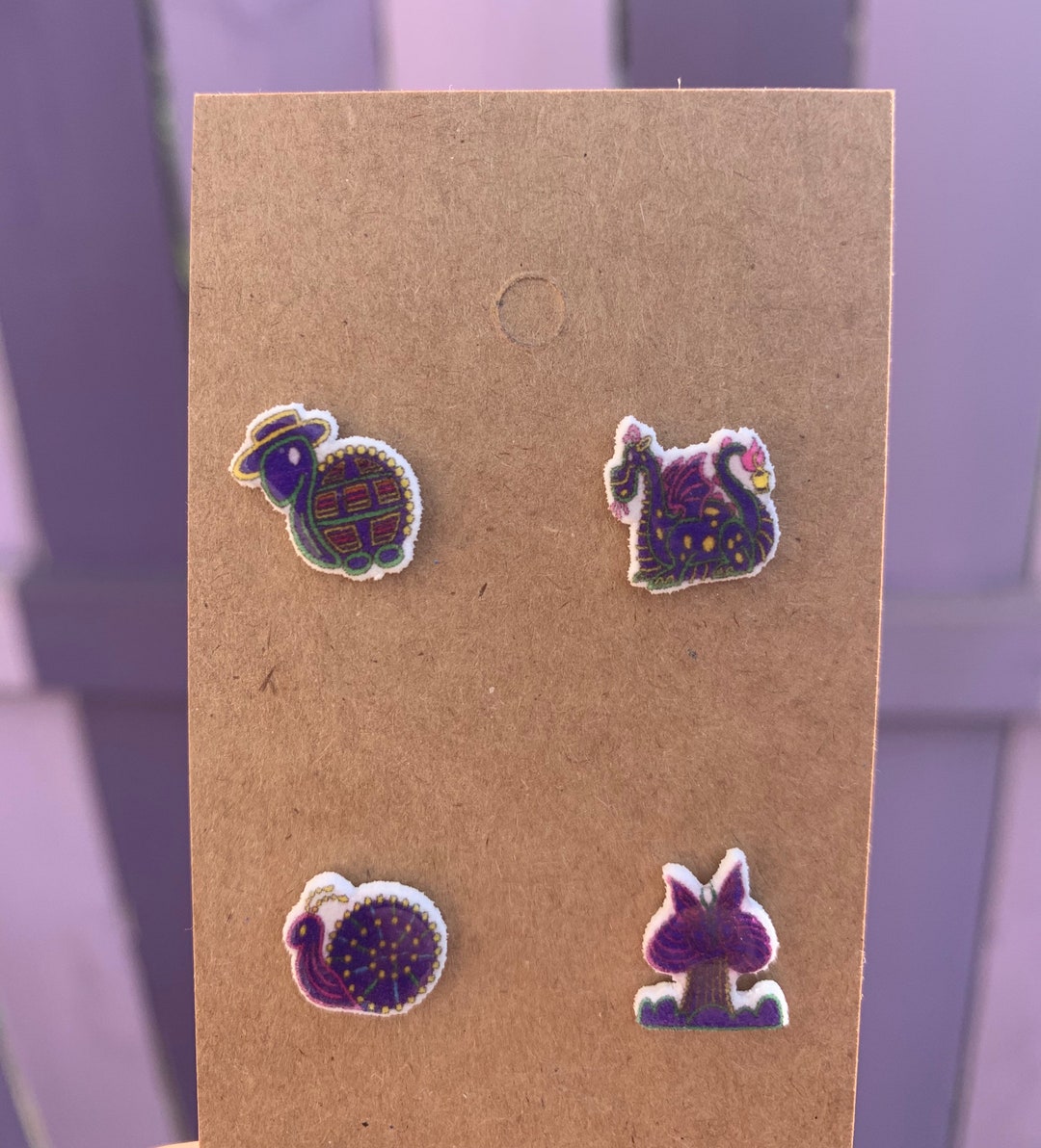 Main Street Electrical Parade Set of Four Earrings/turtle Mushroom ...