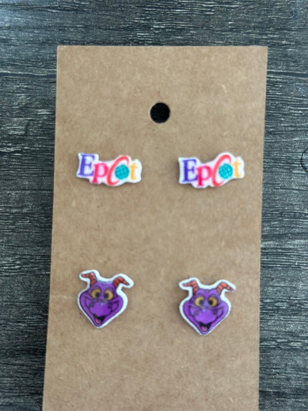 Figment and Epcot Logo Earrings/disney Earrings/imagination Earrings ...