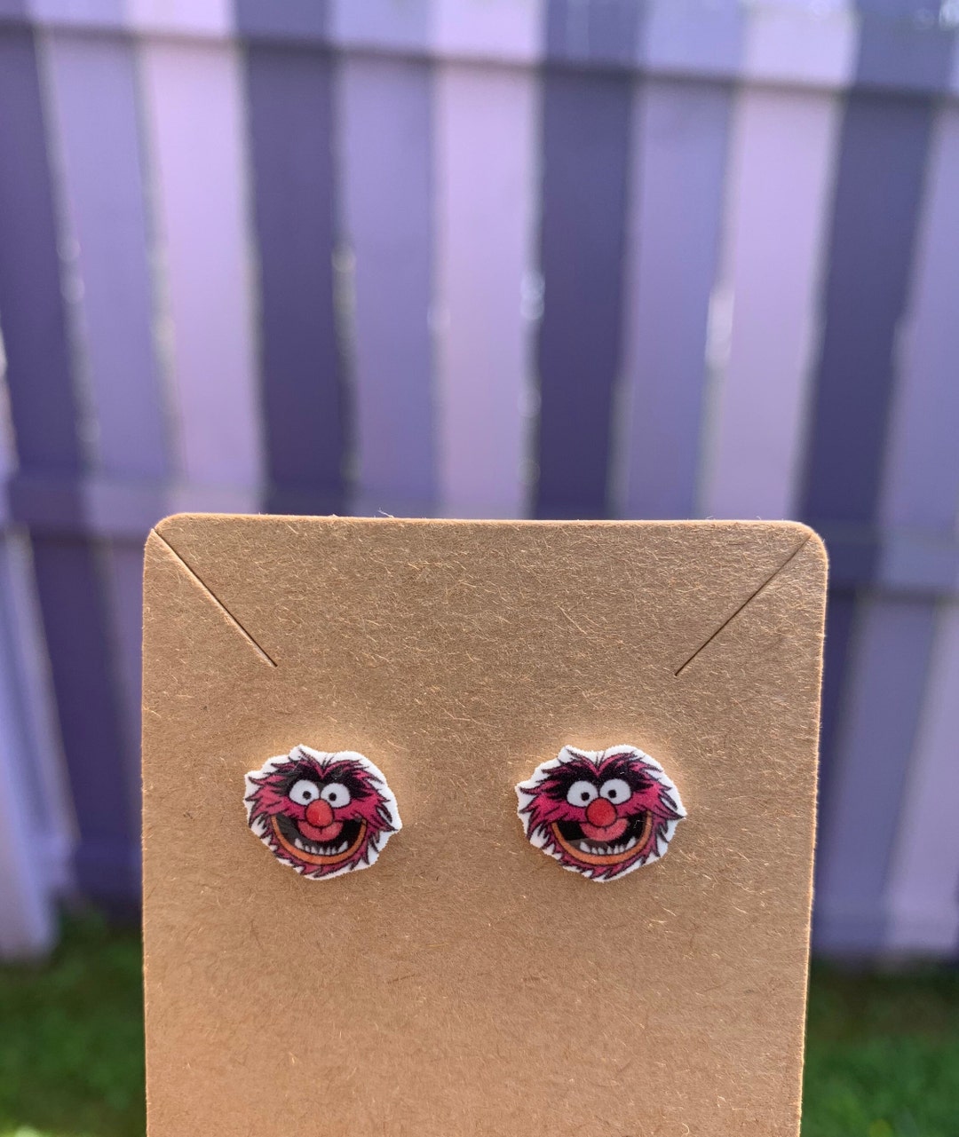 Animal Earrings/disney Earrings/muppets Earrings/disney Trip/stud ...