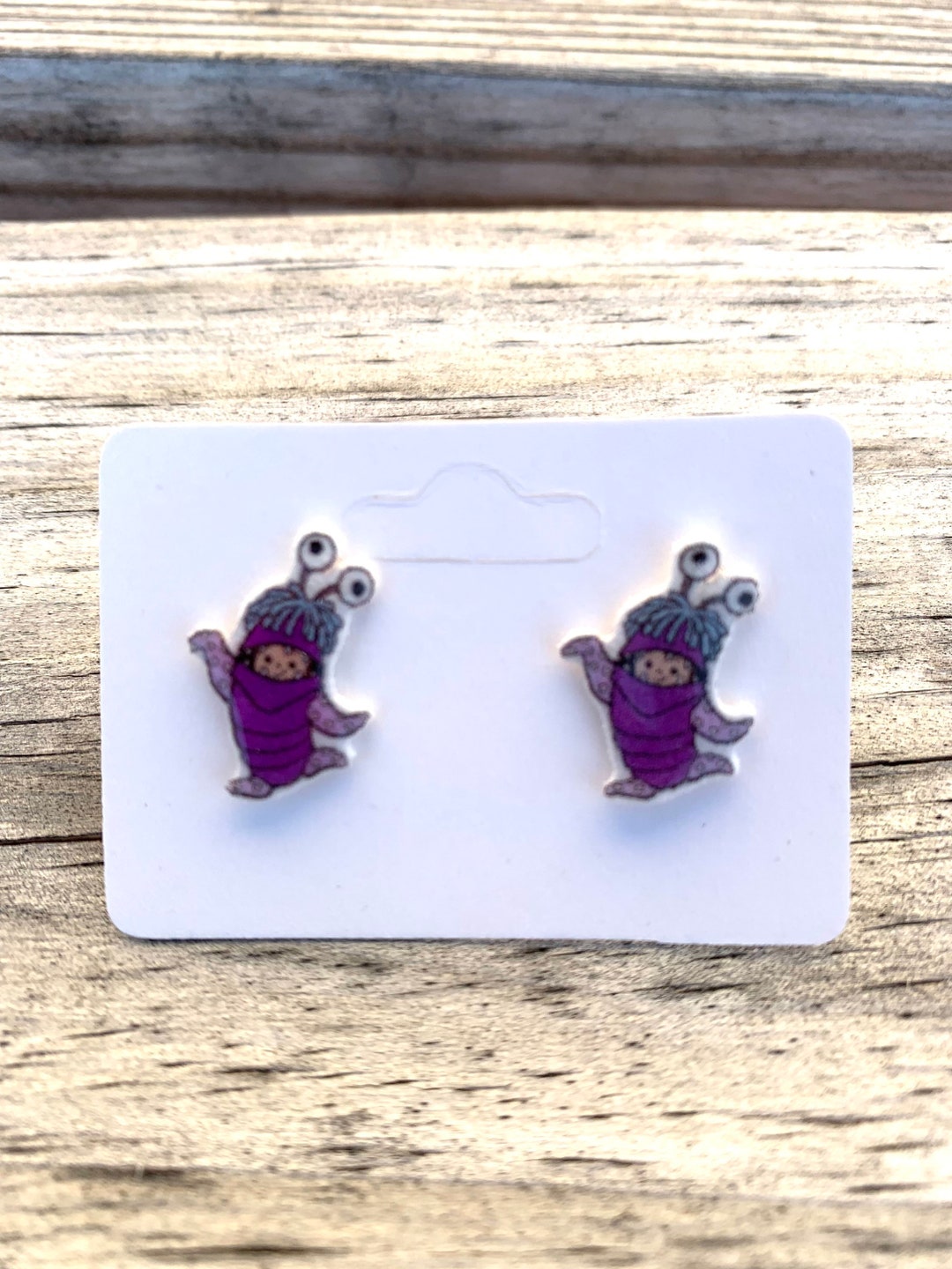 Boo Earrings/disney Earrings/monsters Inc Earrings/disney - Etsy
