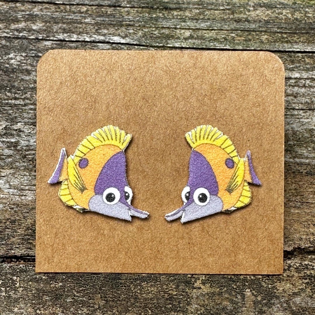 Tad From Finding Nemo Earrings/disney Earrings/finding Nemo Earrings ...