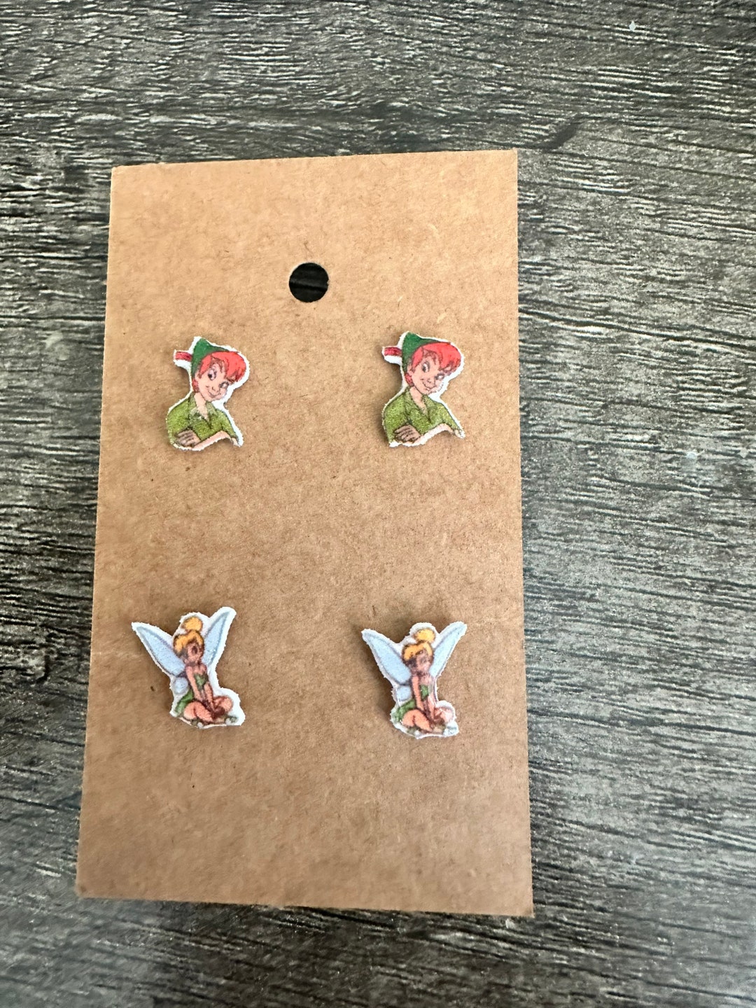 Peter Pan and Tinkerbell Earrings/disney Earrings/neverland/disney Trip ...