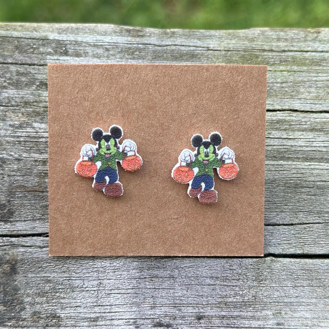 Mickey Mouse Frankenstein Earrings/disney Earrings/halloween Earrings ...
