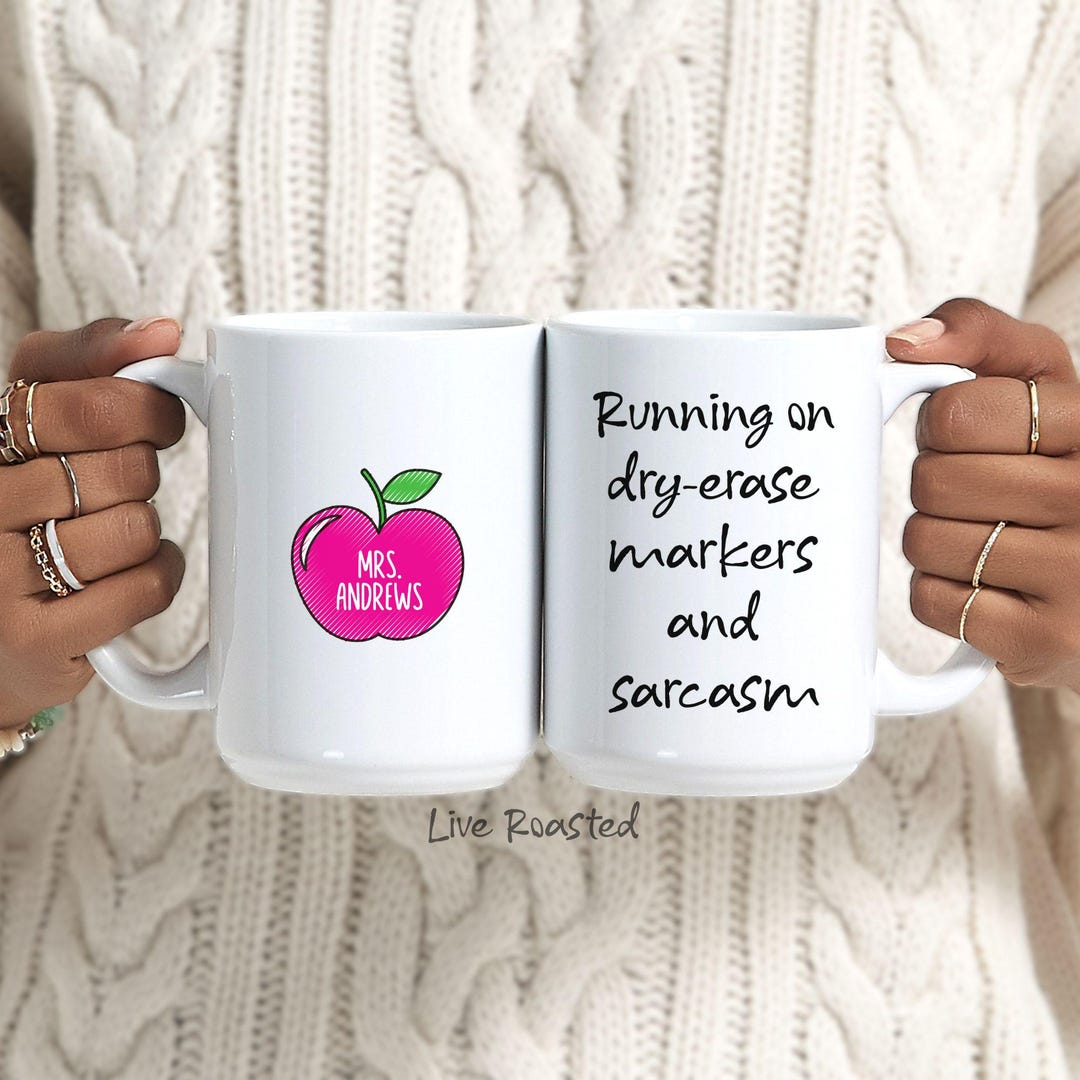 Personalized Teacher Mug, Custom Teacher Gifts, Teaching Assistant Cup ...