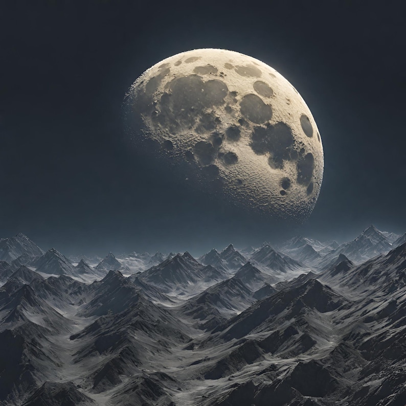 Moon Themed Background/wallpaper | 5 Photos | Digital Art | Printable ...