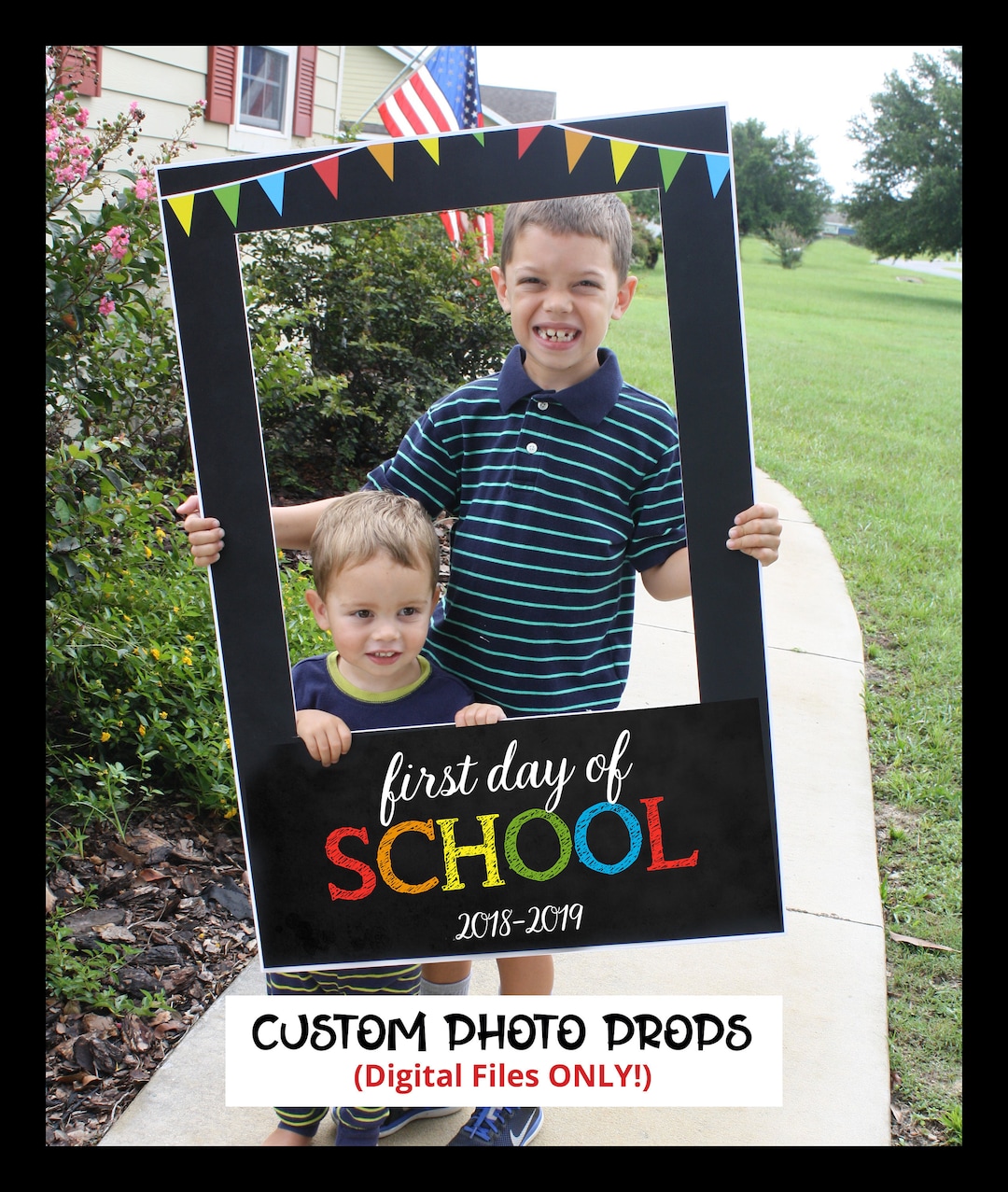 1st Day of School Sign, Back to School Photo Prop, Teacher Photo Prop ...