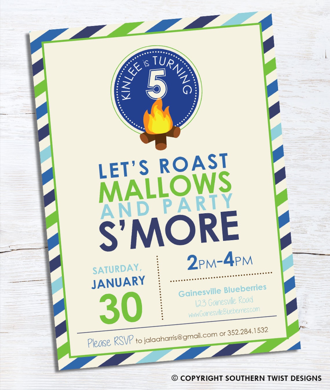 Smores Camp Out Camp Out Invitation Birthday Camp Out - Etsy