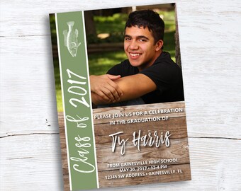 Graduation Fishing Invitation - Etsy