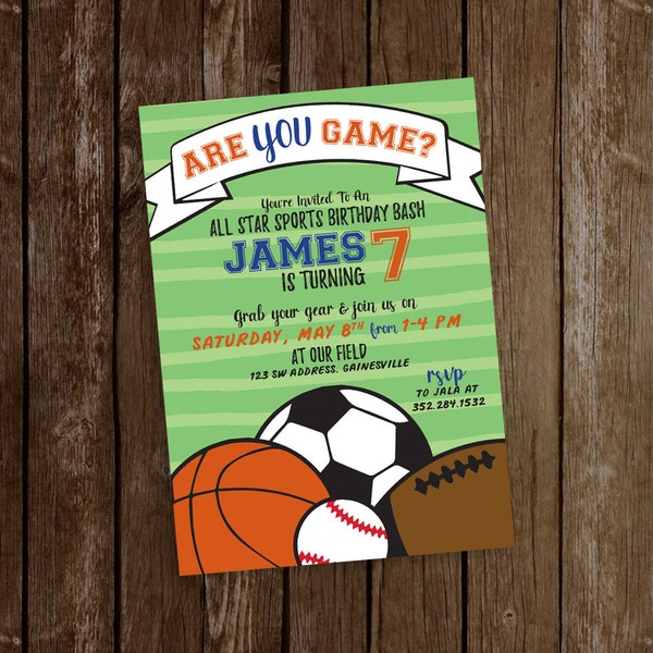 Multi Kid Birthday Party Invitation - Etsy