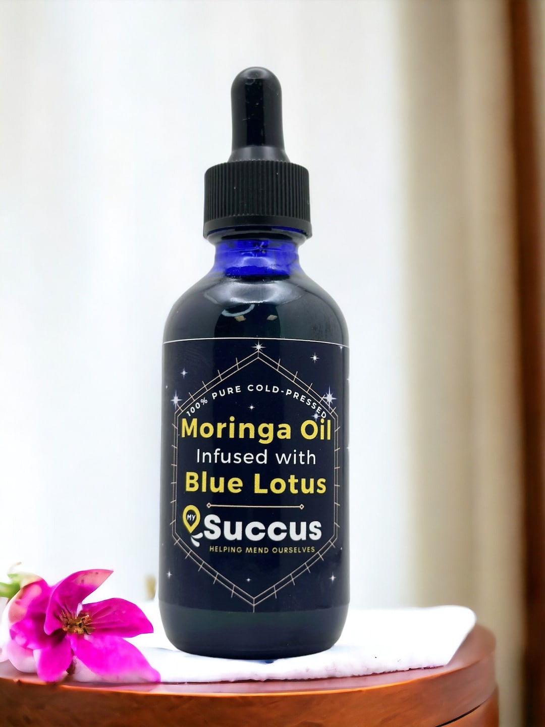 Cold Pressed Moringa Oil Infused With Blue Lotus - Etsy