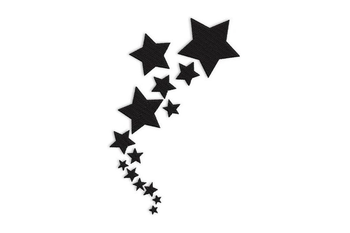 Star Trail Embroidery Design, Constellation Curve Motif, Simple Space ...