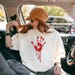 Red Blood Handprint Embroidery Pattern, Horror Drip Stitch File ...