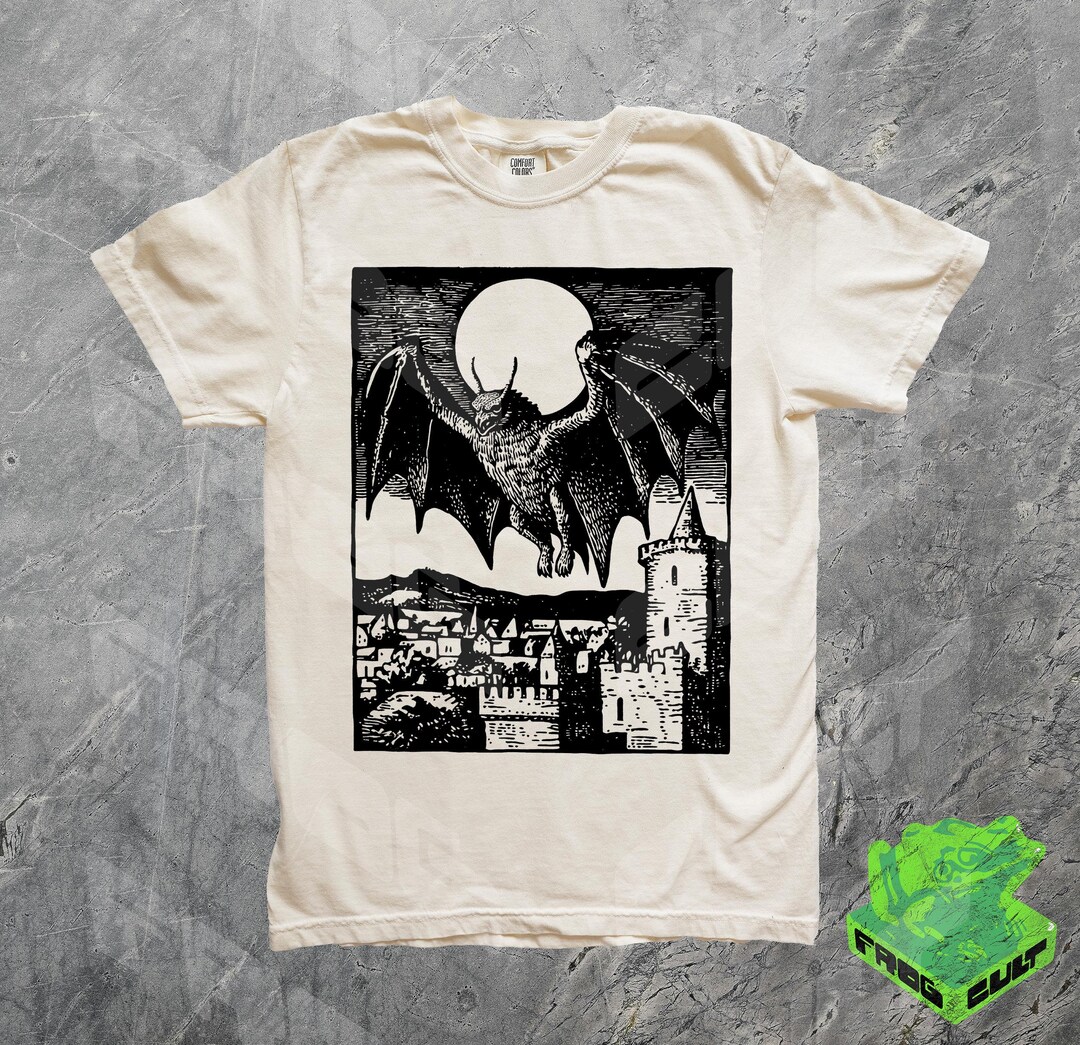 Vintage Mothman Graphic Tshirt, Retro 90s Tee, Creepy, Cryptid Shirt ...