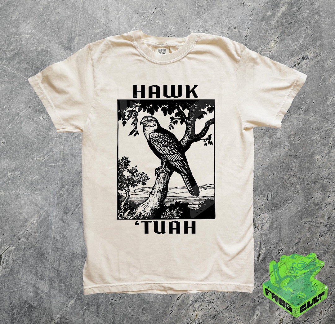 Hawk Tuah 90s Tattoo Shirt, Funny Gag Gift Tee, Vintage Retro Medieval ...
