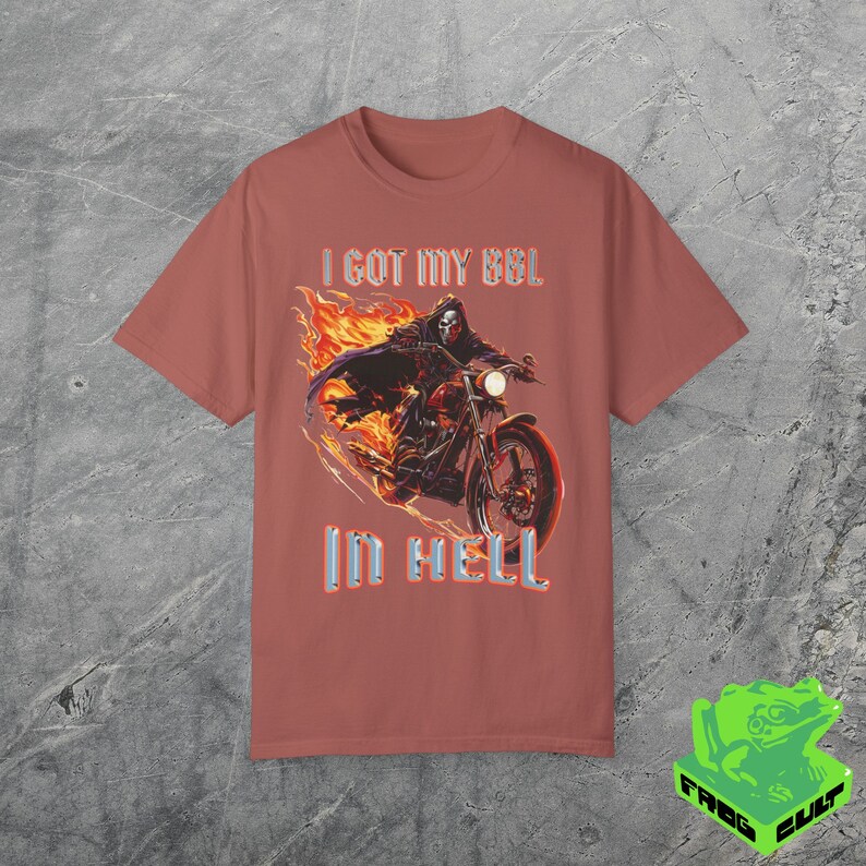I Got My BBL in Hell Shirt, 90s Vintage Skeleton Biker Graphic Tshirt ...