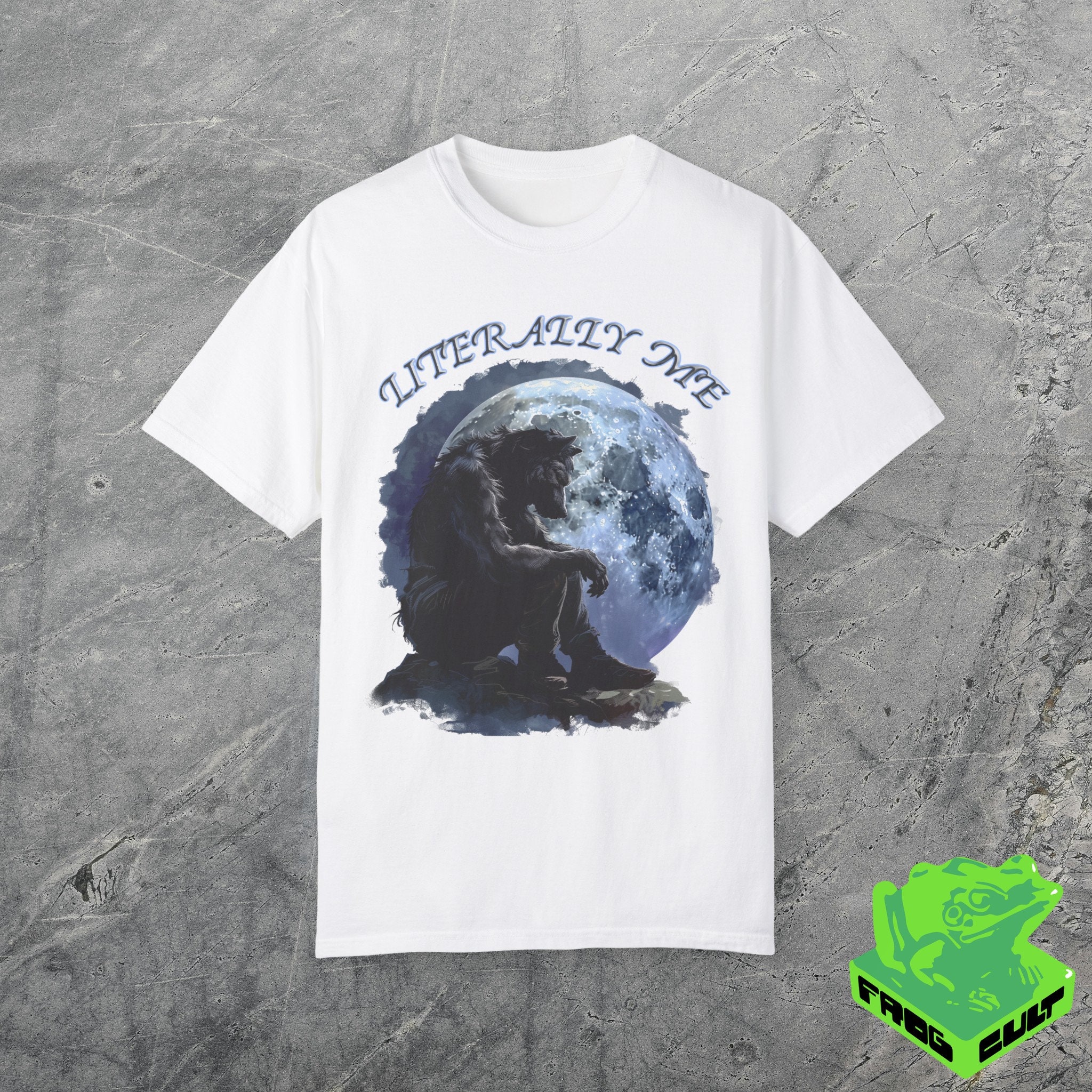 Literally Me Werewolf Meme Shirt, Funny 90s Wolf Graphic Tshirt, Gag ...