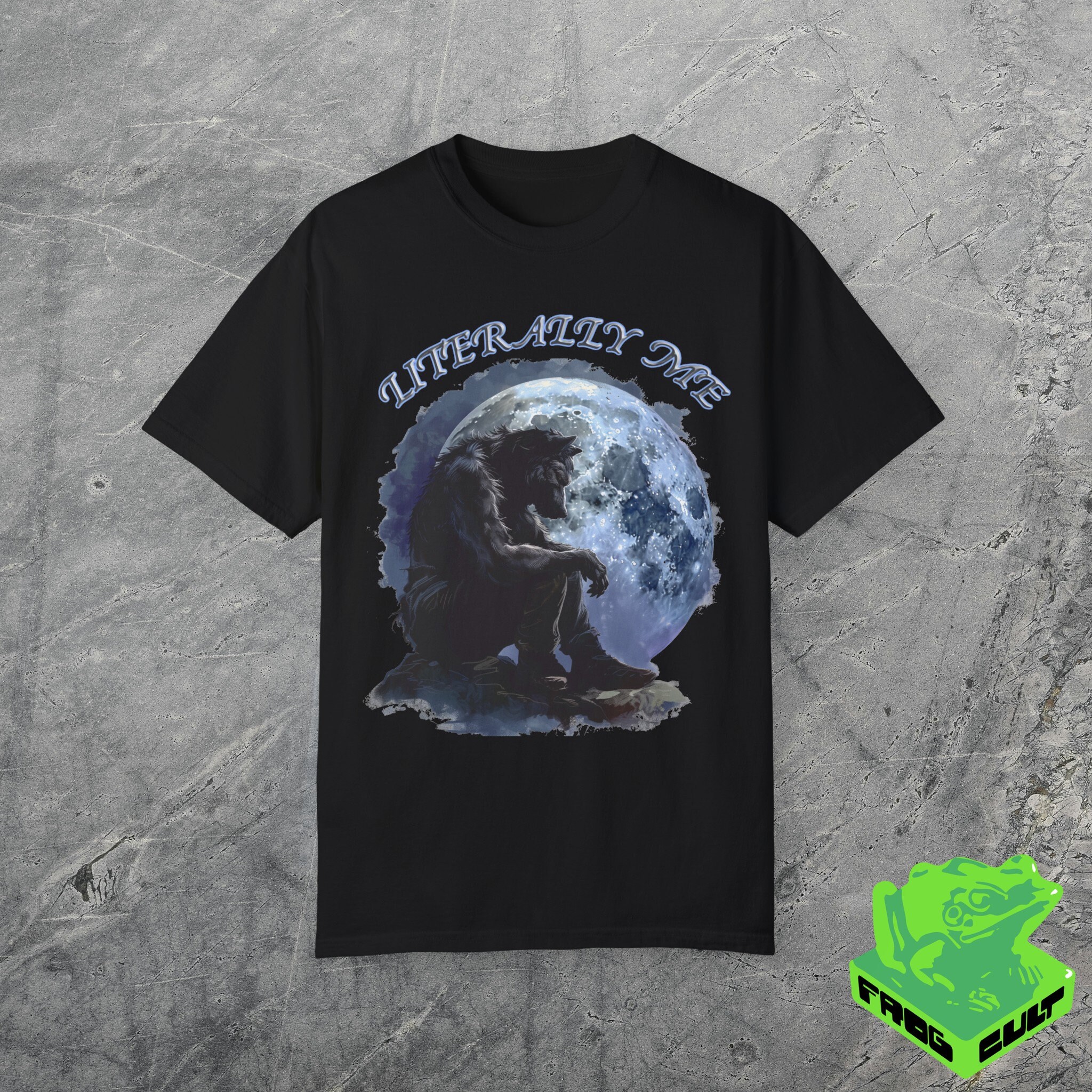 Literally Me Werewolf Meme Shirt, Funny 90s Wolf Graphic Tshirt, Gag ...