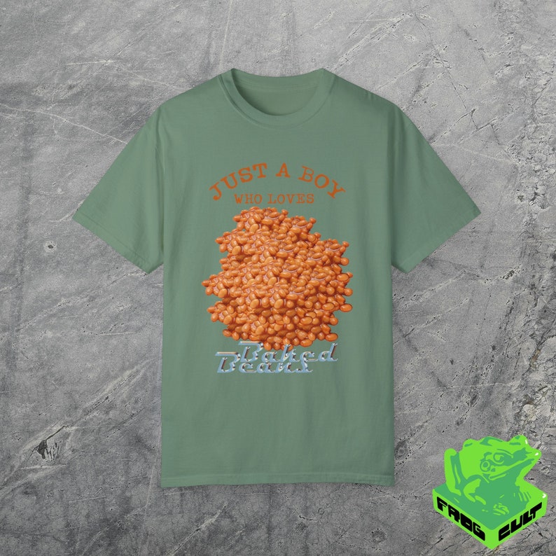 Just A Boy Who Loves Baked Beans Tshirt, Funny Dank Meme Shirt, Gag ...