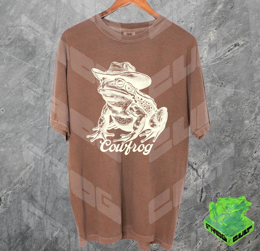 Retro Cowboy Frog Shirt, Comfort Colors, Cowfrog, Funny Western Rodeo ...