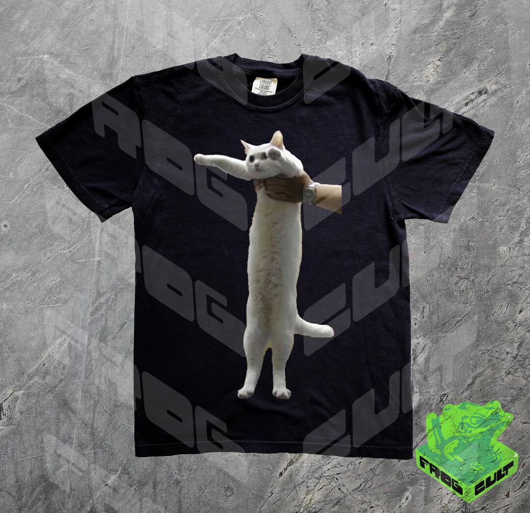 Long Cat Meme Shirt, Funny Cat Gag Gift, Cat Lovers, Comfort Colors ...