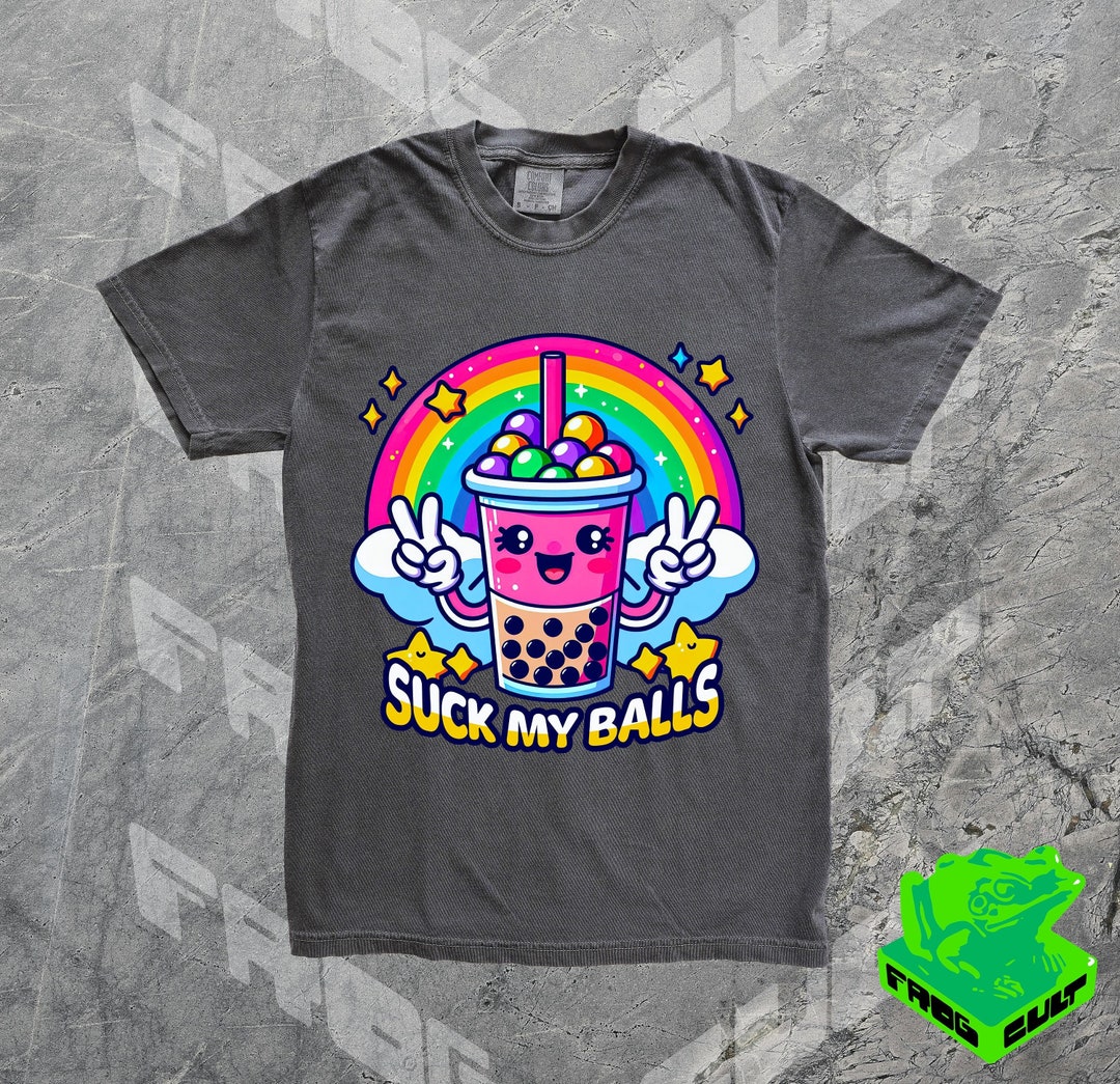 Funny Boba Tea Shirt, Bubble Tea Graphic T-shirt, Colorful Summer Tee ...