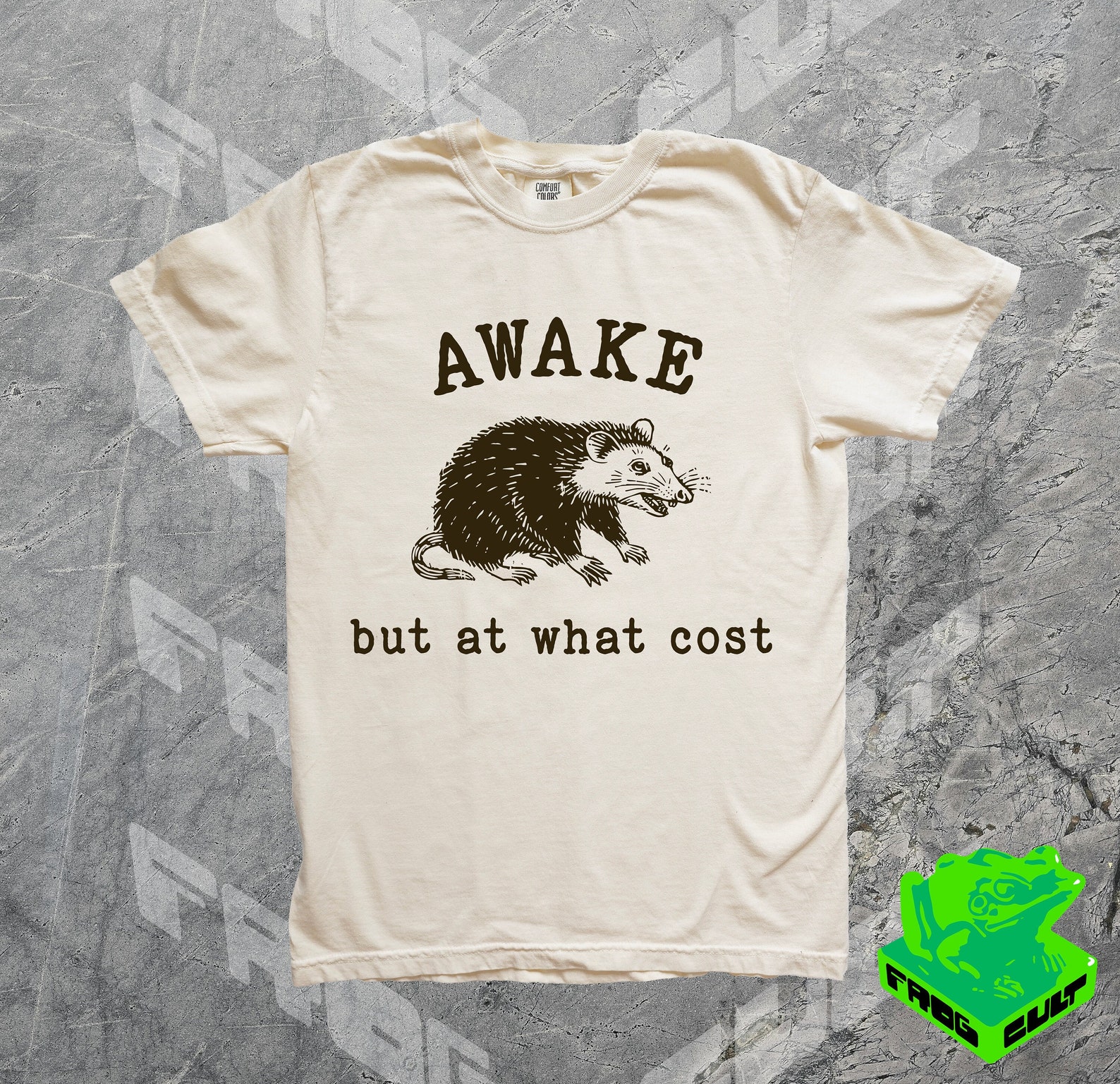Awake but at What Cost Retro T-shirt, Funny Possum T Shirt, Sarcastic ...