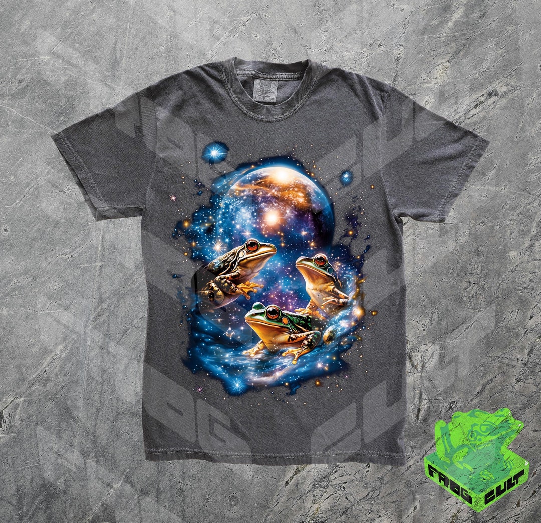 Galaxy Frogs Y2k Shirt, Comfort Colors, Vintage 90s Graphic Tshirt ...