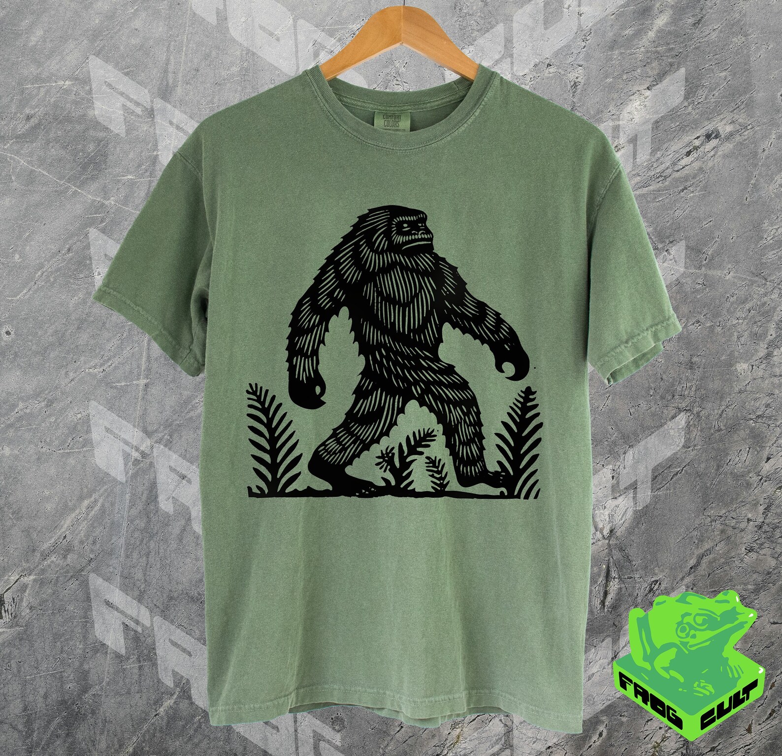 Vintage Bigfoot Sasquatch Shirt, Comfort Colors, 90s Screen Print ...