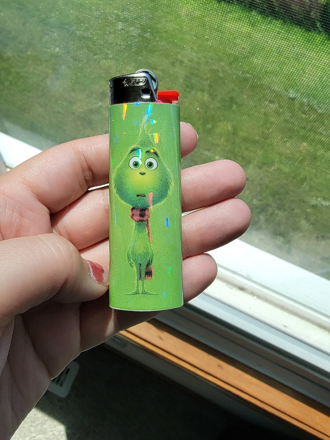 Grinch Custom Bic Lighter - Etsy