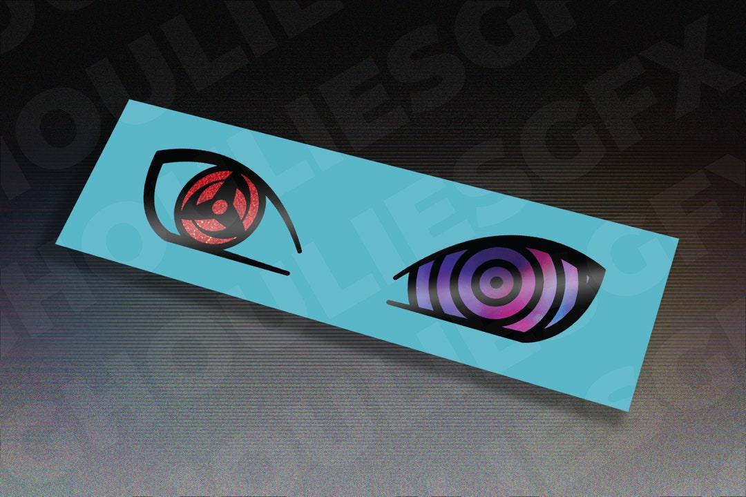 Obito Mangekyou Sharingan Rinnegan V2 Car Decal JDM Decal JDM Sticker ...
