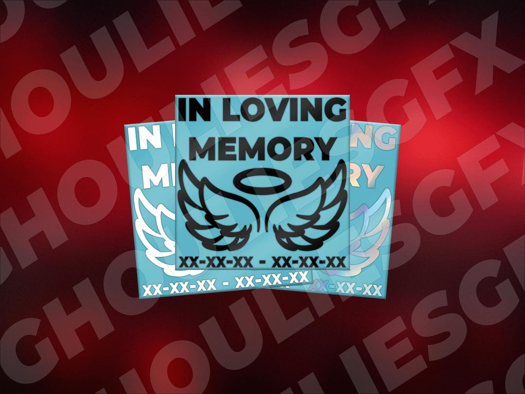 In Loving Memory Custom | Car Decal | JDM Decal | JDM Sticker | Stance ...