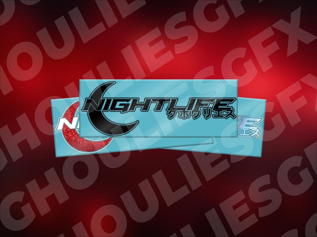 Nightlife | Car Decal | JDM Decal | JDM Sticker | Stance | Static | Die ...
