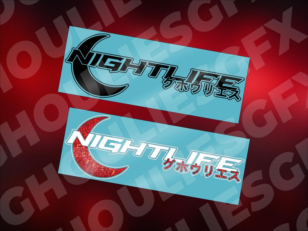Nightlife JDM Car Decal: Stance Static Die-cut Sticker - Etsy