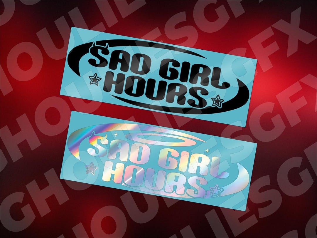Sad Girl Hours | Car Decal | JDM Decal | JDM Sticker | Stance | Static ...