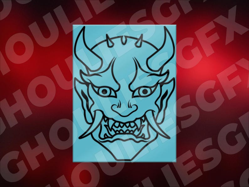 Hannya Mask | Car Decal | JDM Decal | JDM Sticker | Stance | Static ...