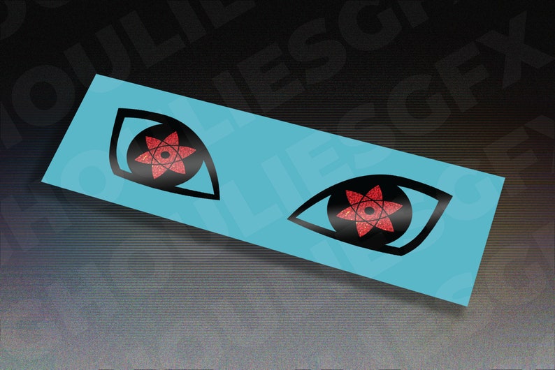 Sasuke Mangekyou Sharingan V2 Car Decal JDM Decal JDM Sticker Stance ...