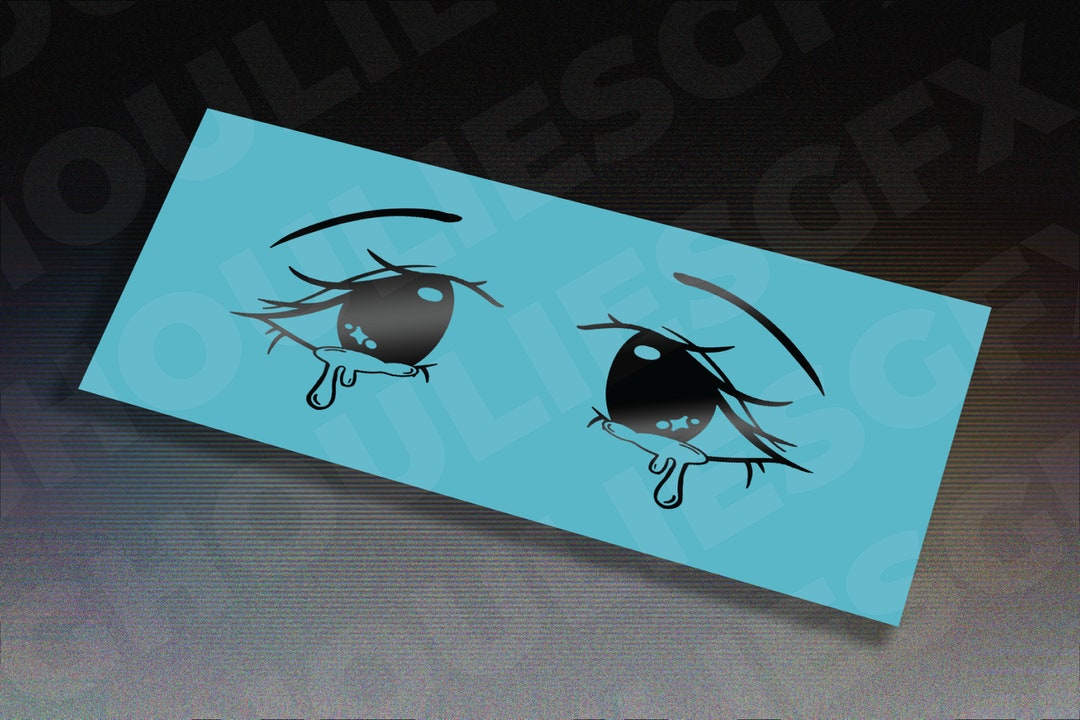 Sad Girl Eyes | Car Decal | JDM Decal | JDM Sticker | Stance | Static ...