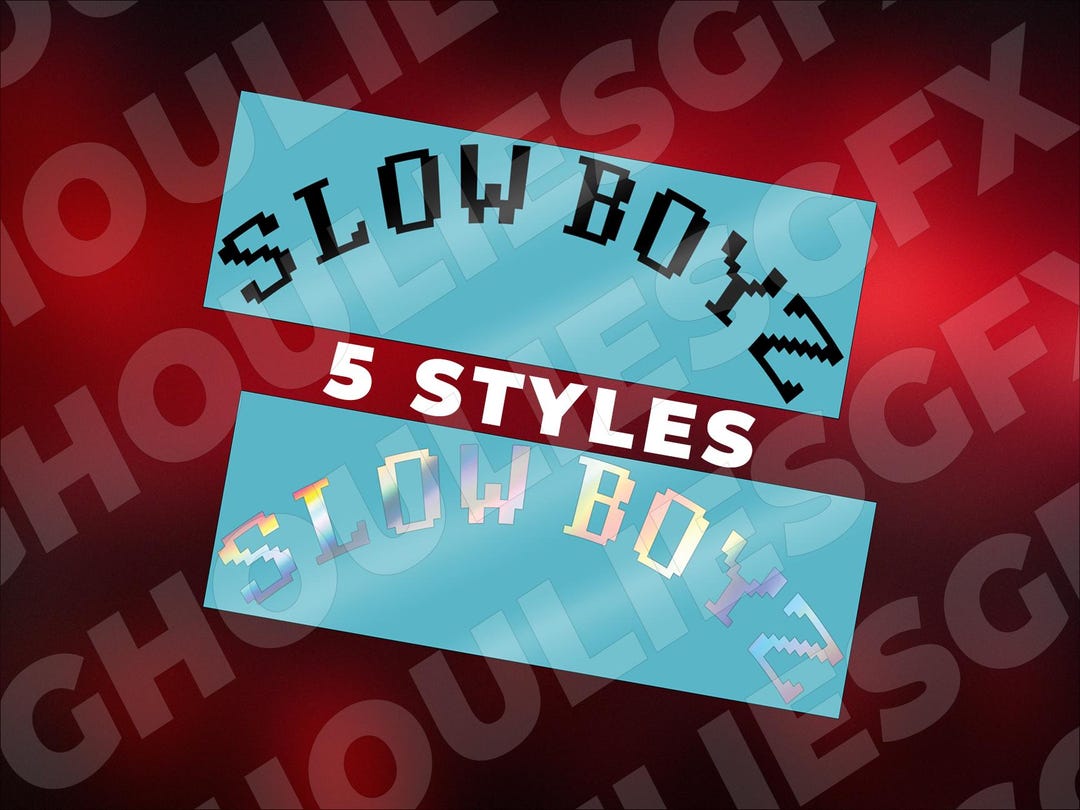 Slow Boyz | Car Decal | JDM Decal | JDM Sticker | Stance | Static | Die ...