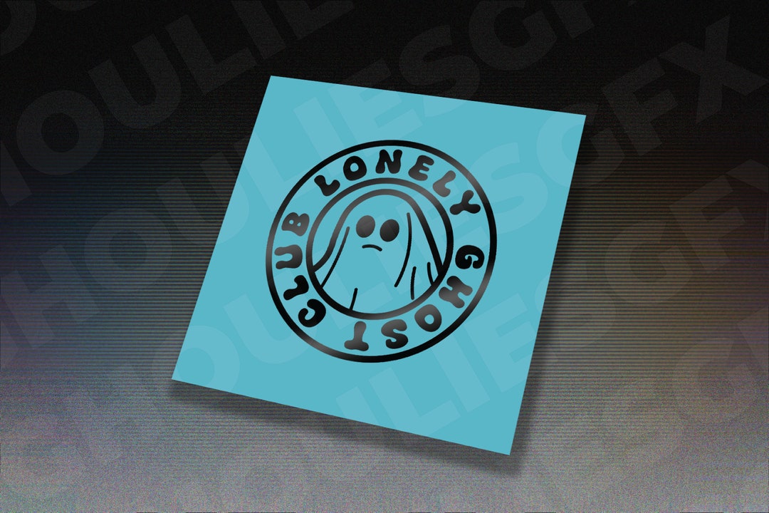 Lonely Ghost Club Car Decal JDM Decal JDM Sticker Stance Static Die-cut ...