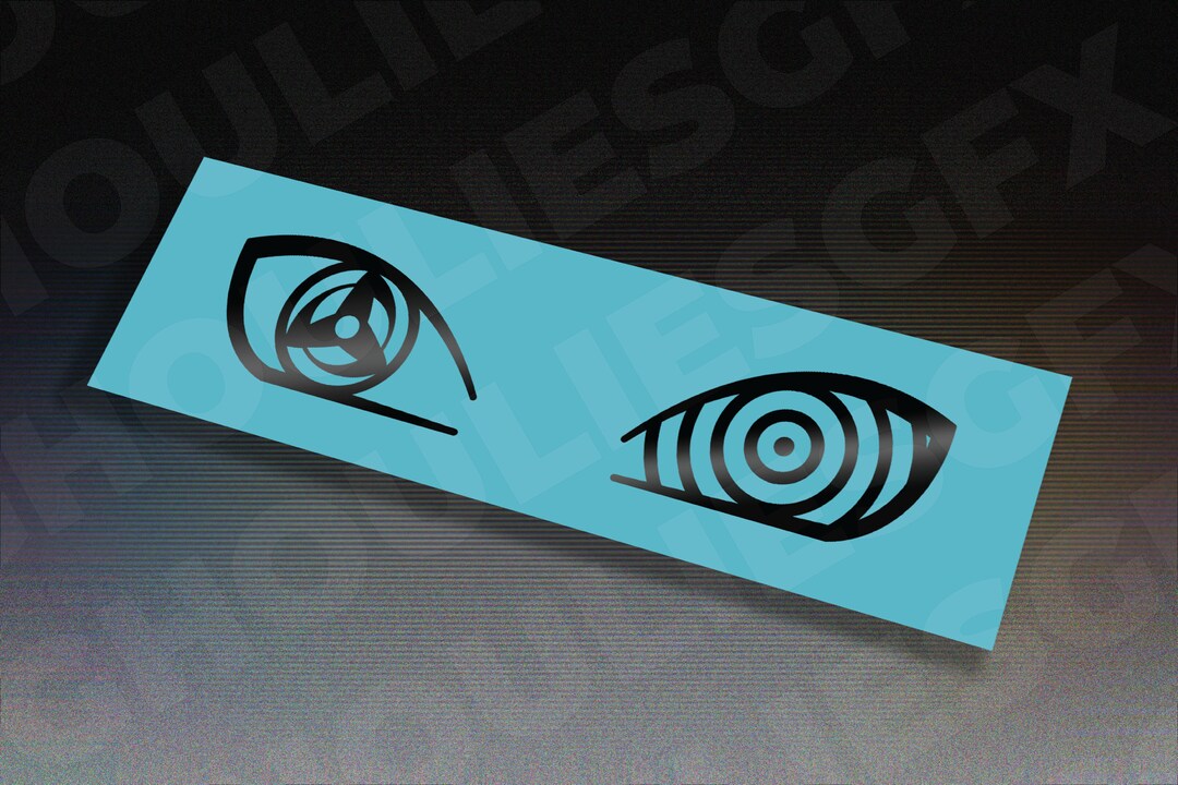 Obito Mangekyou Sharingan Rinnegan V1 Car Decal JDM Decal JDM Sticker ...